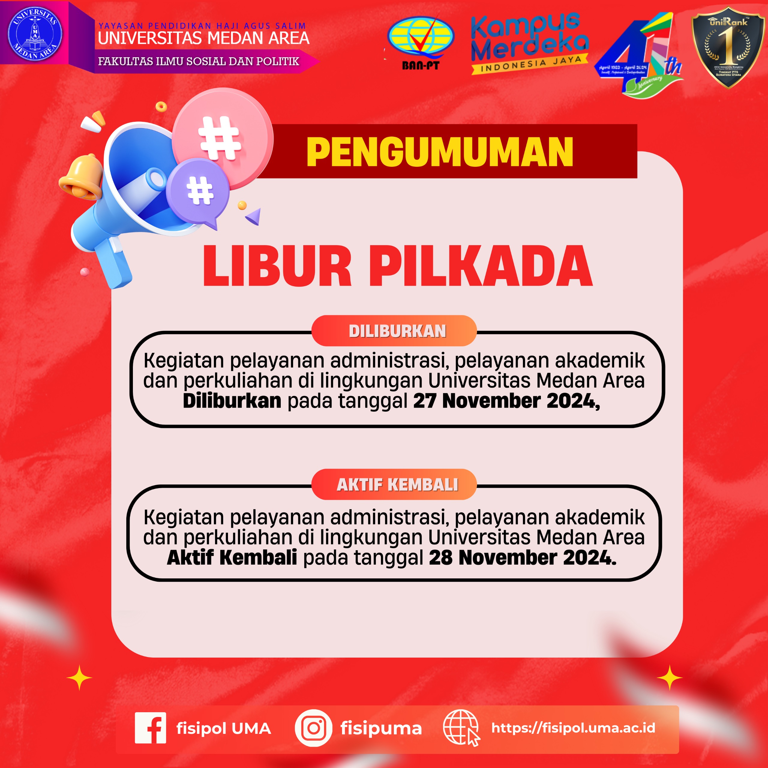Pengumuman Libur Pilkada 2024 - Program Studi Ilmu Pemerintahan ...